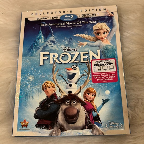 Disney | Media | Disney Frozen 2 Disc Blu Raydvd | Poshmark